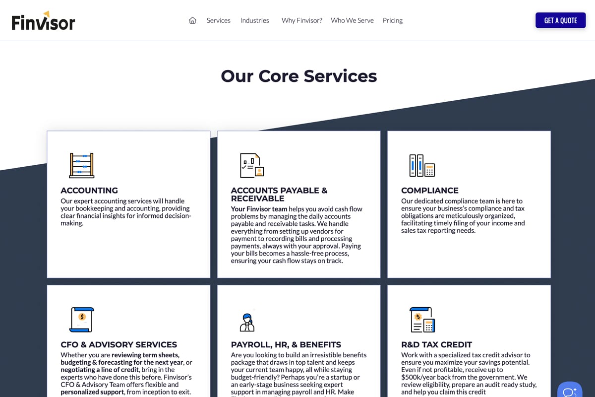 Financial Services for Startups | Accounting, CFO & Back-Office